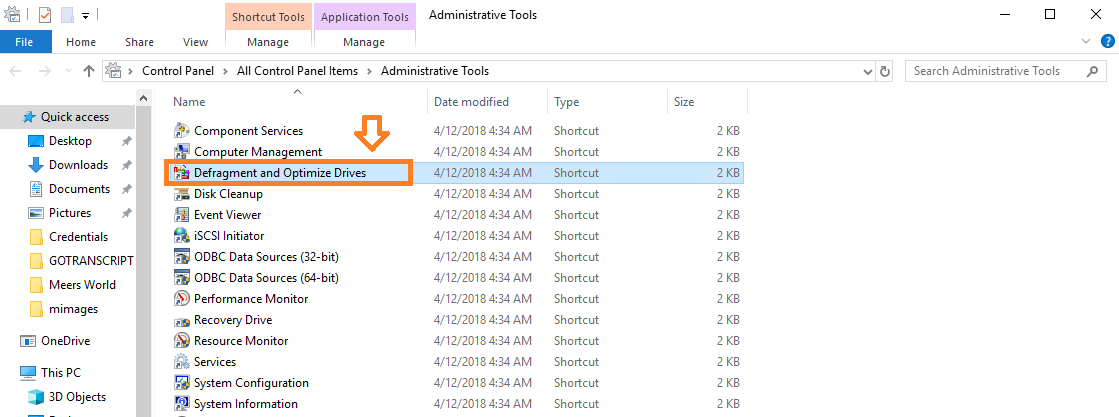 How To Run Disk Defragmentation In Windows 10 | Microsoft Drive ...