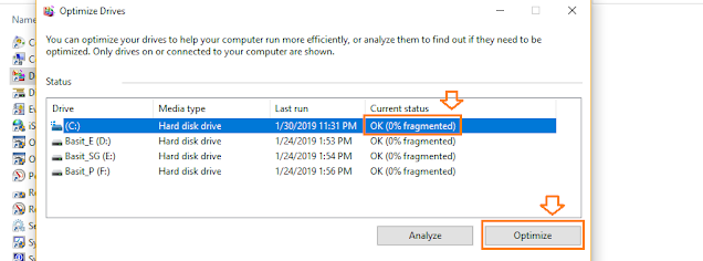 How To Run Disk Defragmentation In Windows 10 | Microsoft Drive ...
