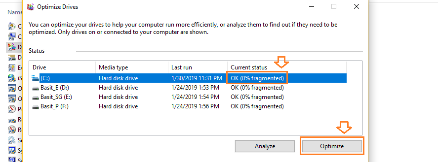 How To Run Disk Defragmentation In Windows 10 | Microsoft Drive Optimizer - Meer's World