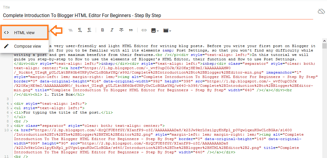 Complete Introduction To Blogger HTML Editor For Beginners - Meer's World