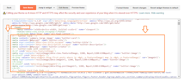 How To Show Website Posts On Twitter With Large Image - Meer's World