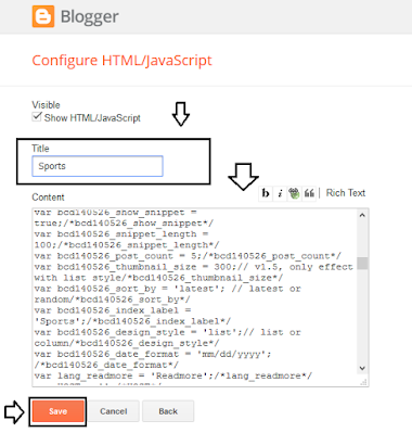 Blogger Widget - How To Show Recent And Specific Label Posts ...