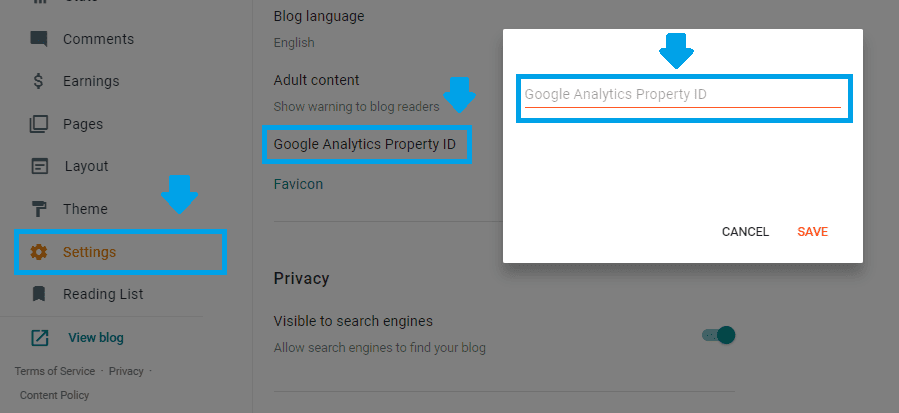 How To Find & Add Google Analytics Property ID On Blogger - Meer's World