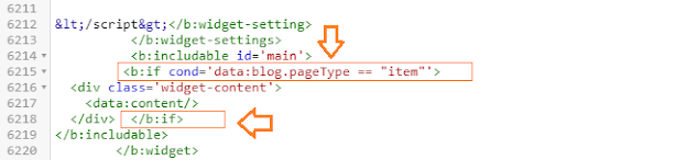 How To Insert Conditional Tags On Blogger Theme - Step By Step - Meer's World