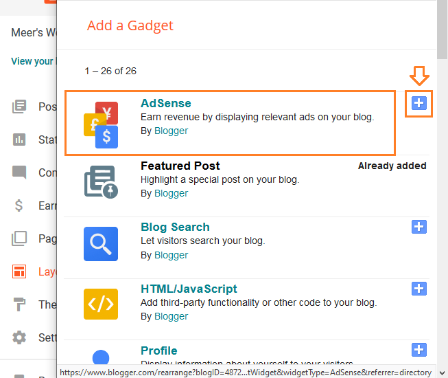 How To Display Google AdSense Ads In Blogger Blog | Monetize - Meer's World