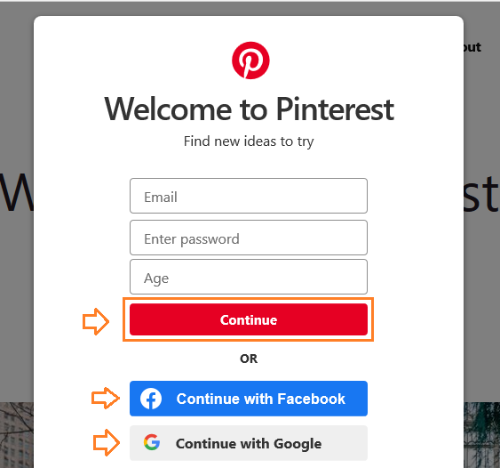How To Sign Up For Pinterest & Create An Account - Step By Step - Meer ...