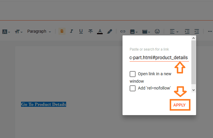 Blogger: How To Create A Link To Jump To A Specific Part Of Webpage - Meer's World