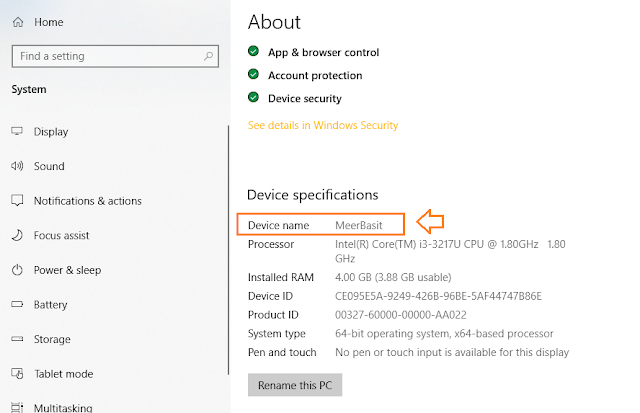 How To Find & Rename Computer Name On Windows 10 - Meer's World
