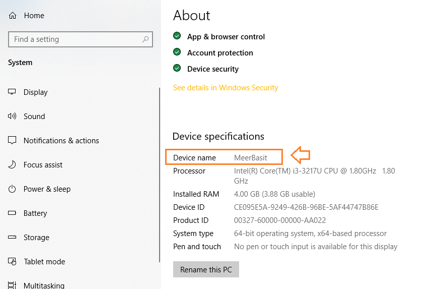 How To Find & Rename Computer Name On Windows 10 - Meer's World