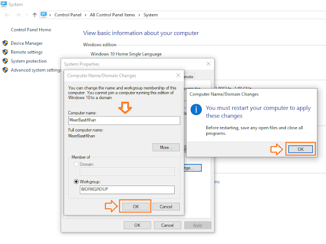 How To Find & Rename Computer Name On Windows 10 - Meer's World