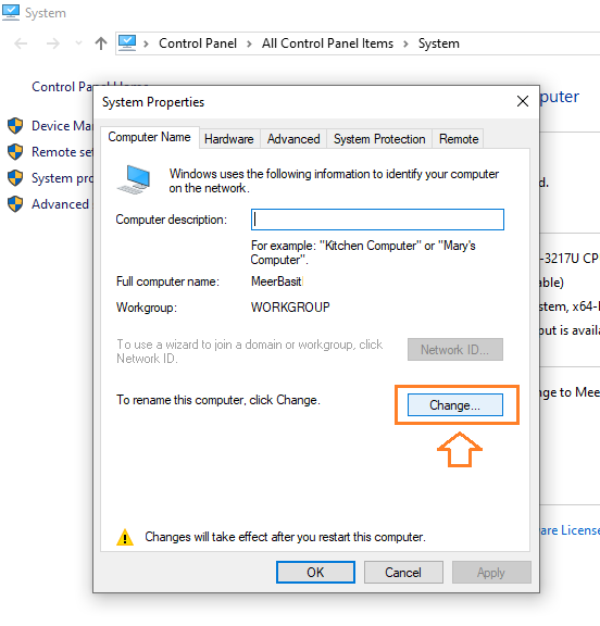 How To Find & Rename Computer Name On Windows 10 - Meer's World