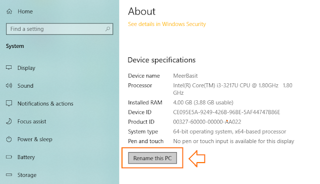 How To Find & Rename Computer Name On Windows 10 - Meer's World