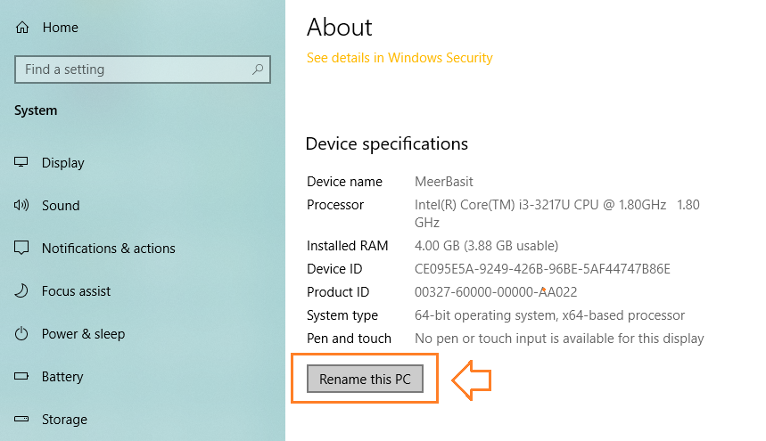 How To Find & Rename Computer Name On Windows 10 - Meer's World