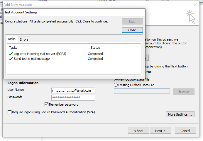Solved: Your E-mail Server Rejected Your Login - Outlook Error - Meer's ...