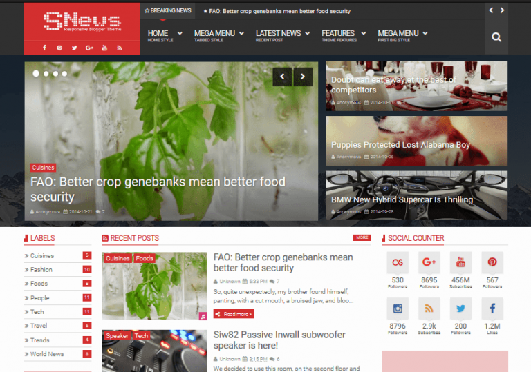 35+ News & Magazine Blogger Templates [2025] | Ads Ready