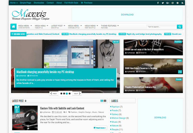 35+ News & Magazine Blogger Templates [2025] | Ads Ready