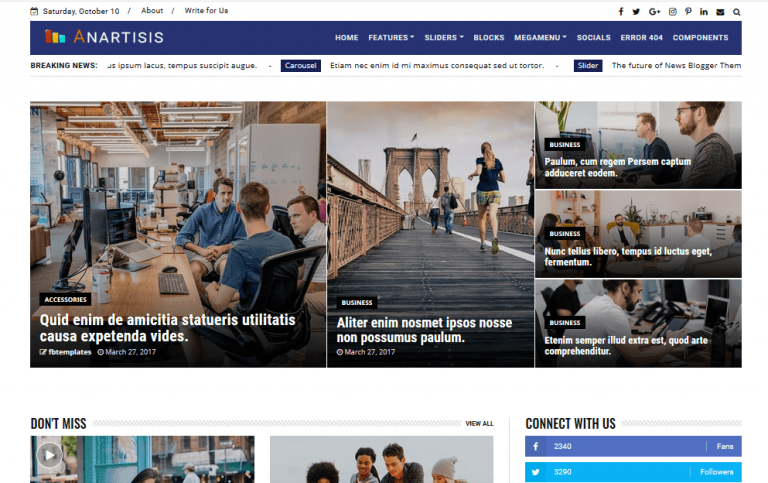 35+ News & Magazine Blogger Templates [2025] | Ads Ready