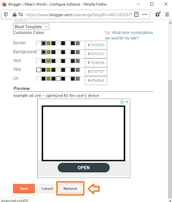 Solved: The Widget Settings In Widget With Id AdSense Is Not Valid | Error - Meer's World