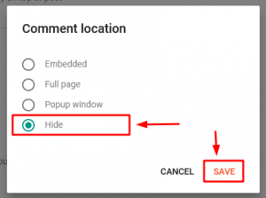 How to Hide Comments Box & Disable Comments on Blogger
