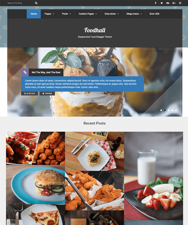 Best Blogger Templates [2022] For Food & Recipe Blogs - Meer's World