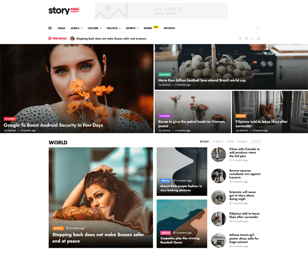 Story Mag - Blogger Premium [2022] News & Magazine Template - Meer's World