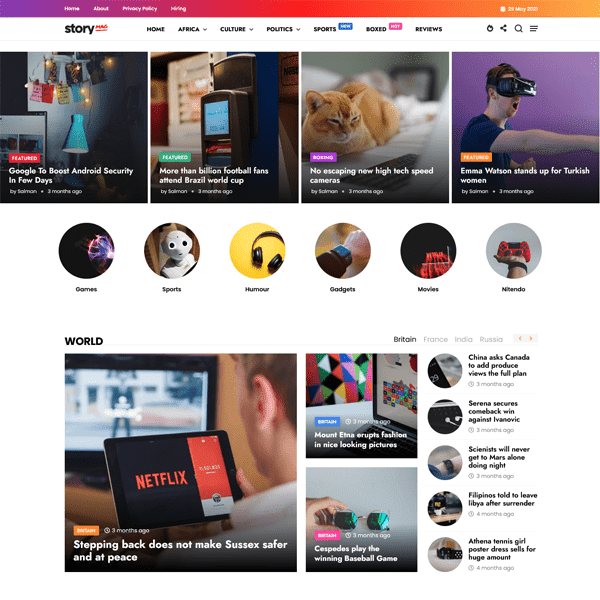 Story Mag - Blogger Premium [2022] News & Magazine Template - Meer's World