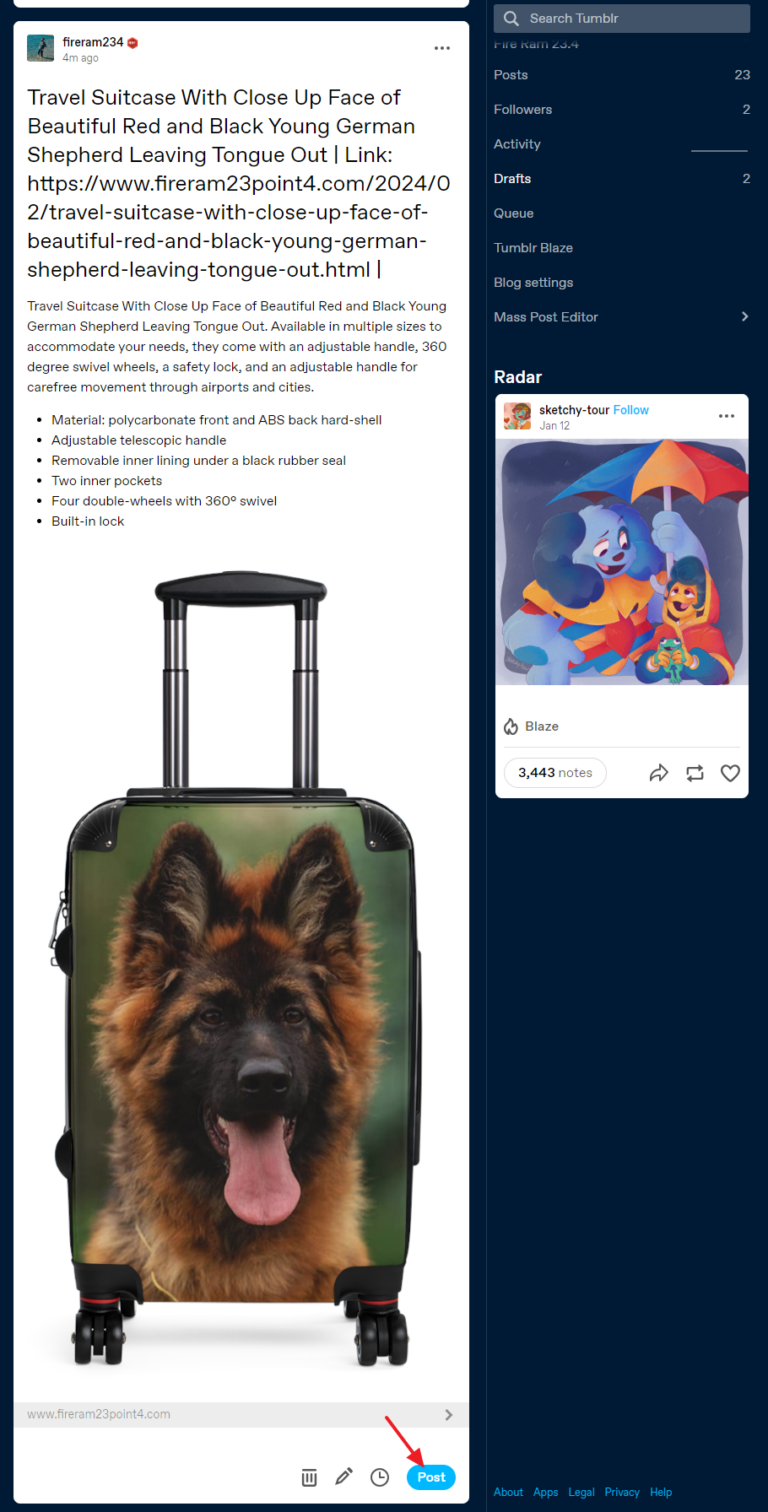 How to Save a Post as Draft & Access Drafts On Tumblr